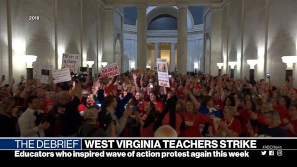 Video West Virginia teachers strike - ABC News
