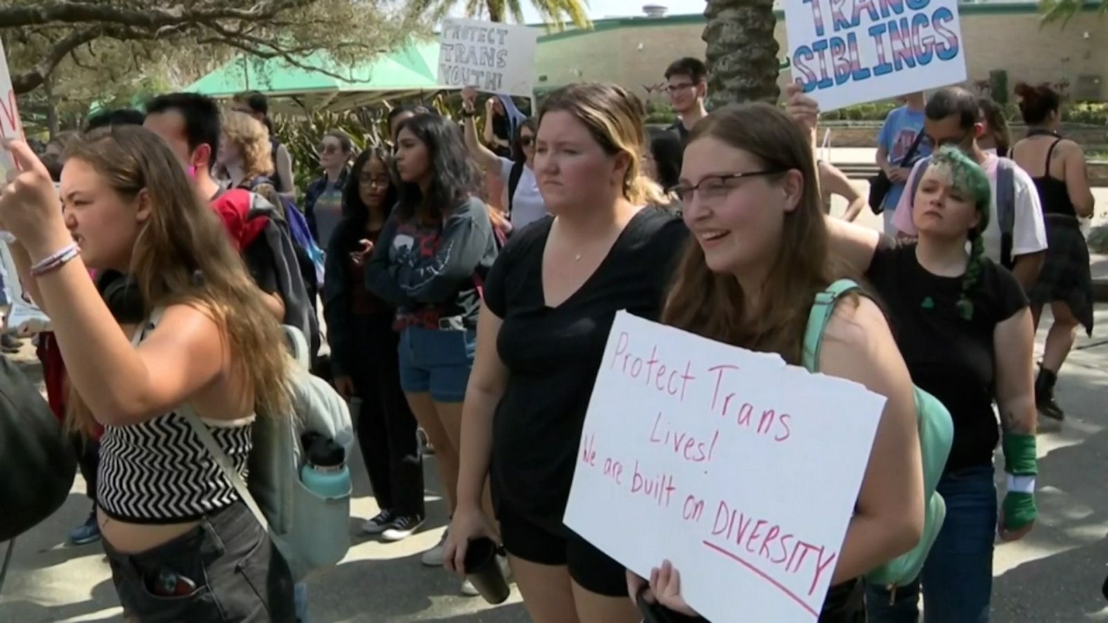 FIU students protest DeSantis in walkout - Good Morning America