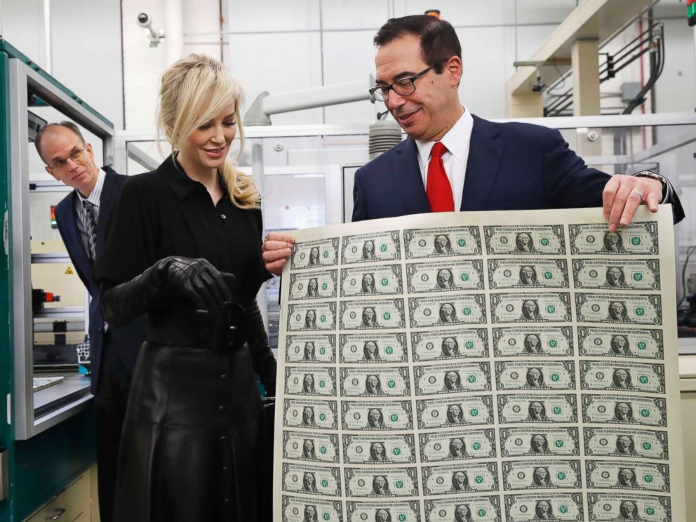 Treasury Secretary Steve Mnuchin Wife Cause Internet Sensation Posing
