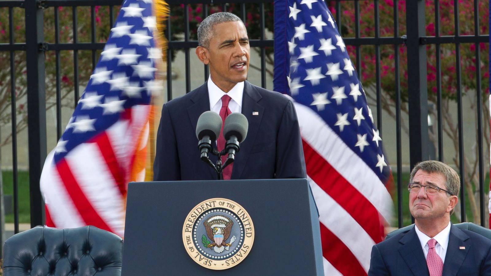 The United States Flag With Obama