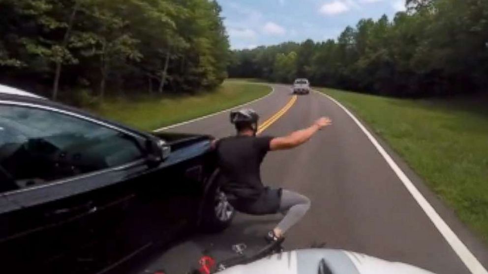 Gopro Video Captures Moment Educator Clips Cyclist In Hit And Run Abc