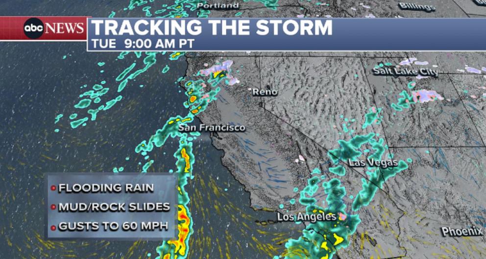 California storm: Santa Barbara airport closes as rain drenches state ...
