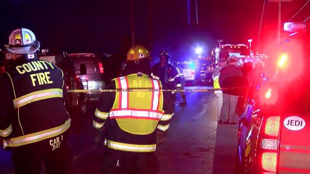 2 killed after helicopter hits power lines, bursts into flames in ...