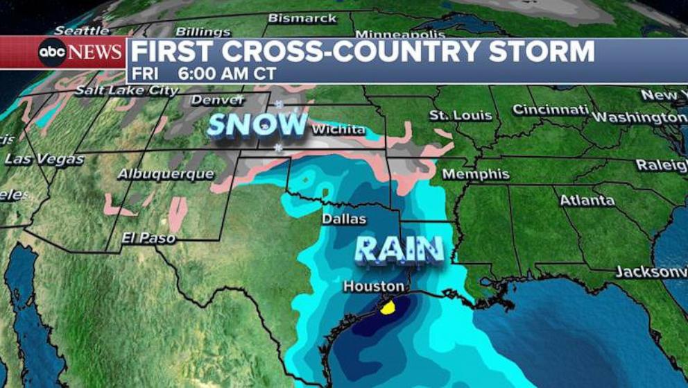 Cross-country storm forecast: System might end record snow drought in ...