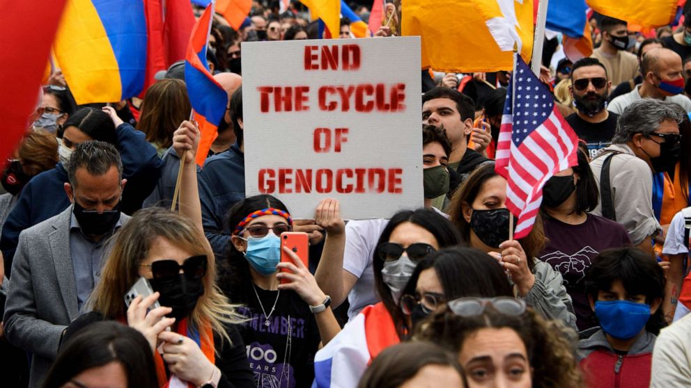Biden makes history by declaring killings of Armenians a 'genocide ...