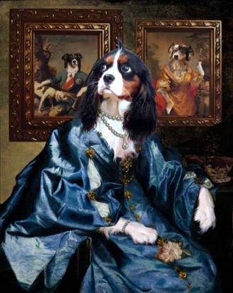 Dog Portraits Picture | Dog Oil Paintings: 'Animal Ancestor' Portraits ...