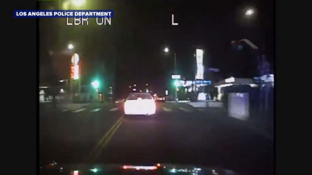 Police video shows violent car chase in Los Angeles - ABC News