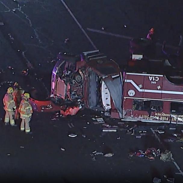 Fire Truck Rollover Accident