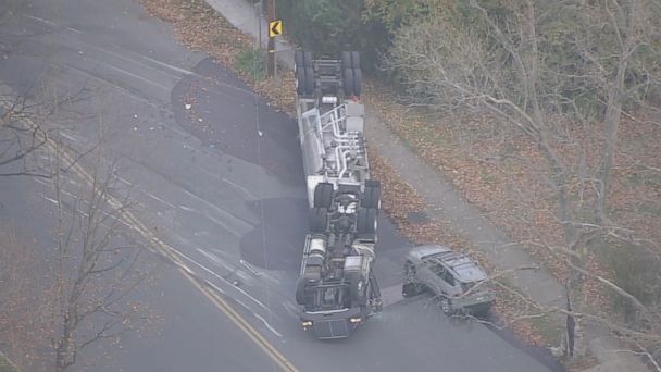 Hundreds of Pennsylvania homes evacuated after tanker crash spills ... Hundreds of Pennsylvania homes evacuated after tanker crash spills ...