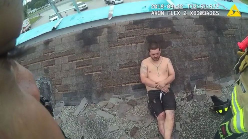 Shirtless Burglar Arrested On Roof Of Business He Was Trying To Rob