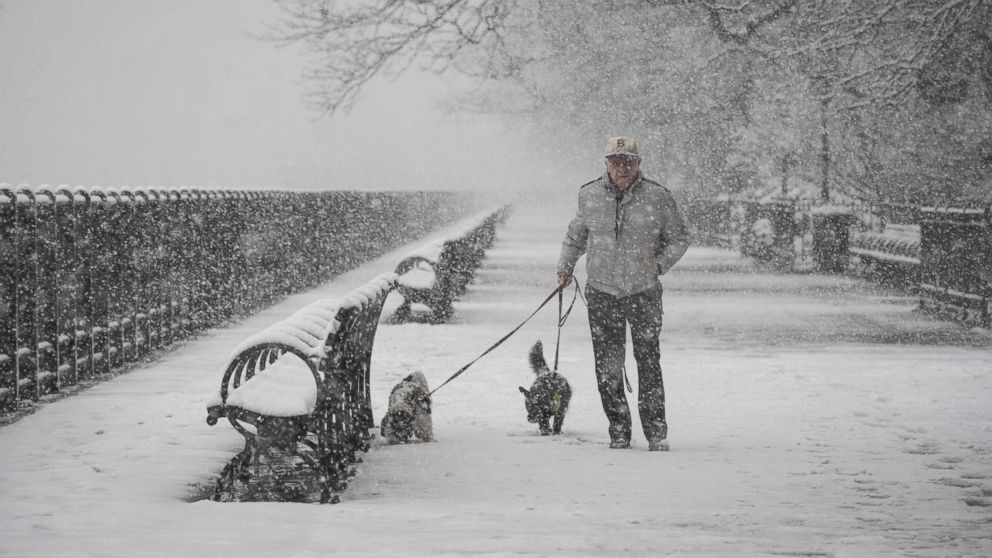 Spring storm hits Northeast, bringing NYC the most April snow in over ...