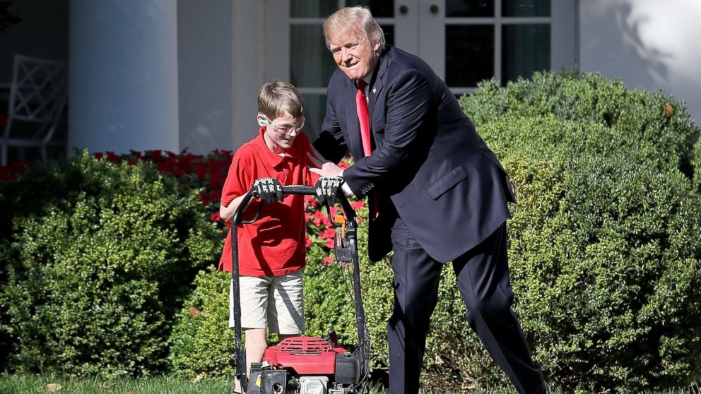 11-year-old who mowed White House lawn said he wanted to charge Trump ...