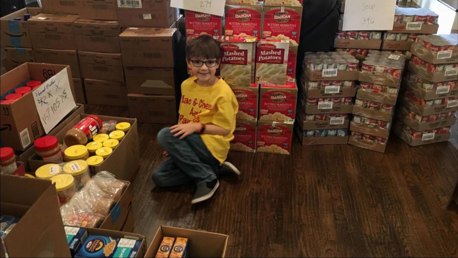 7-year-old boy shares his favorite foods to help needy families - Good ...