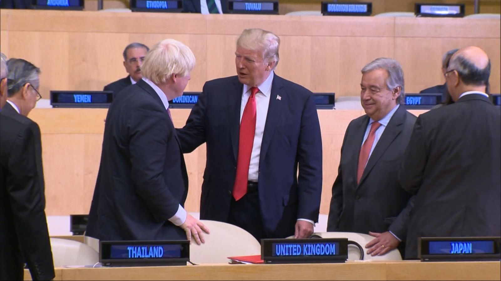 Trump makes his first appearance at UN - Good Morning America