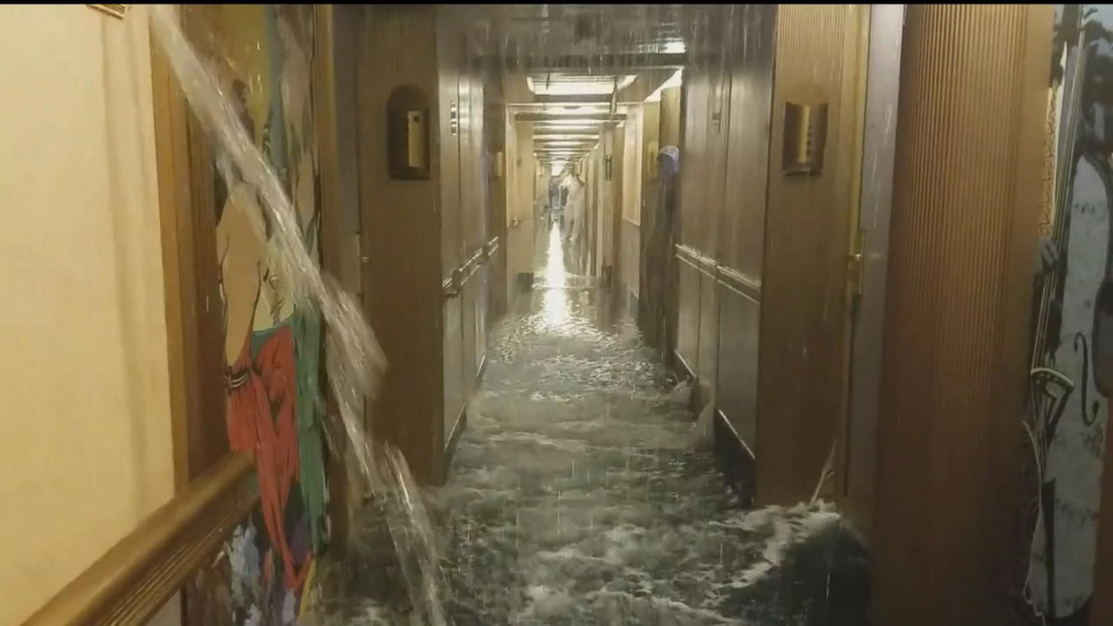Water from broken line rushes throughout cruise ship - Good Morning America
