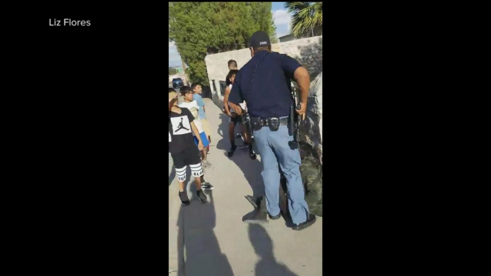 Video captured police officer allegedly pulling weapon on children ...