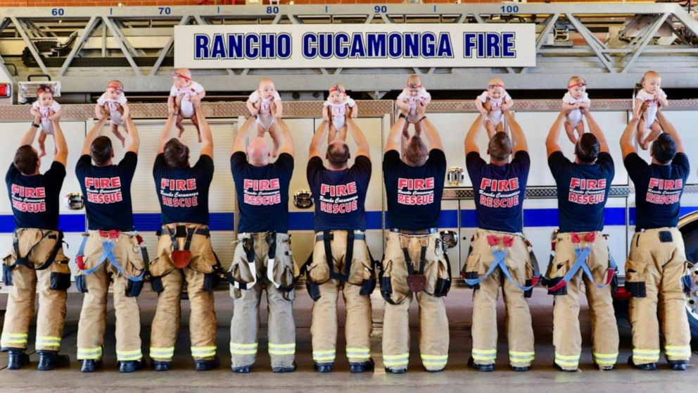 Firefighters in Southern California introduce new bundles of joy | GMA