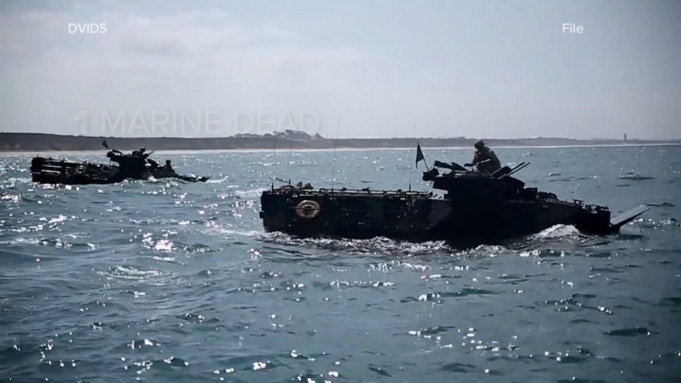 Video 1 Marine dead, at least 2 injured in training disaster - ABC News