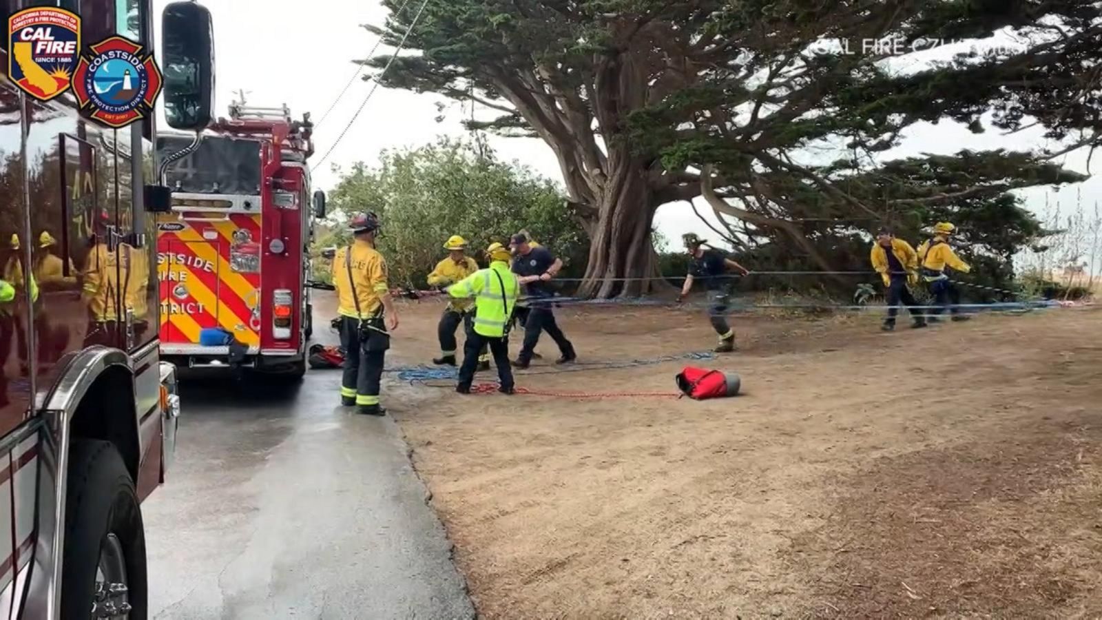 New video of dramatic rescue in northern California - Good Morning America