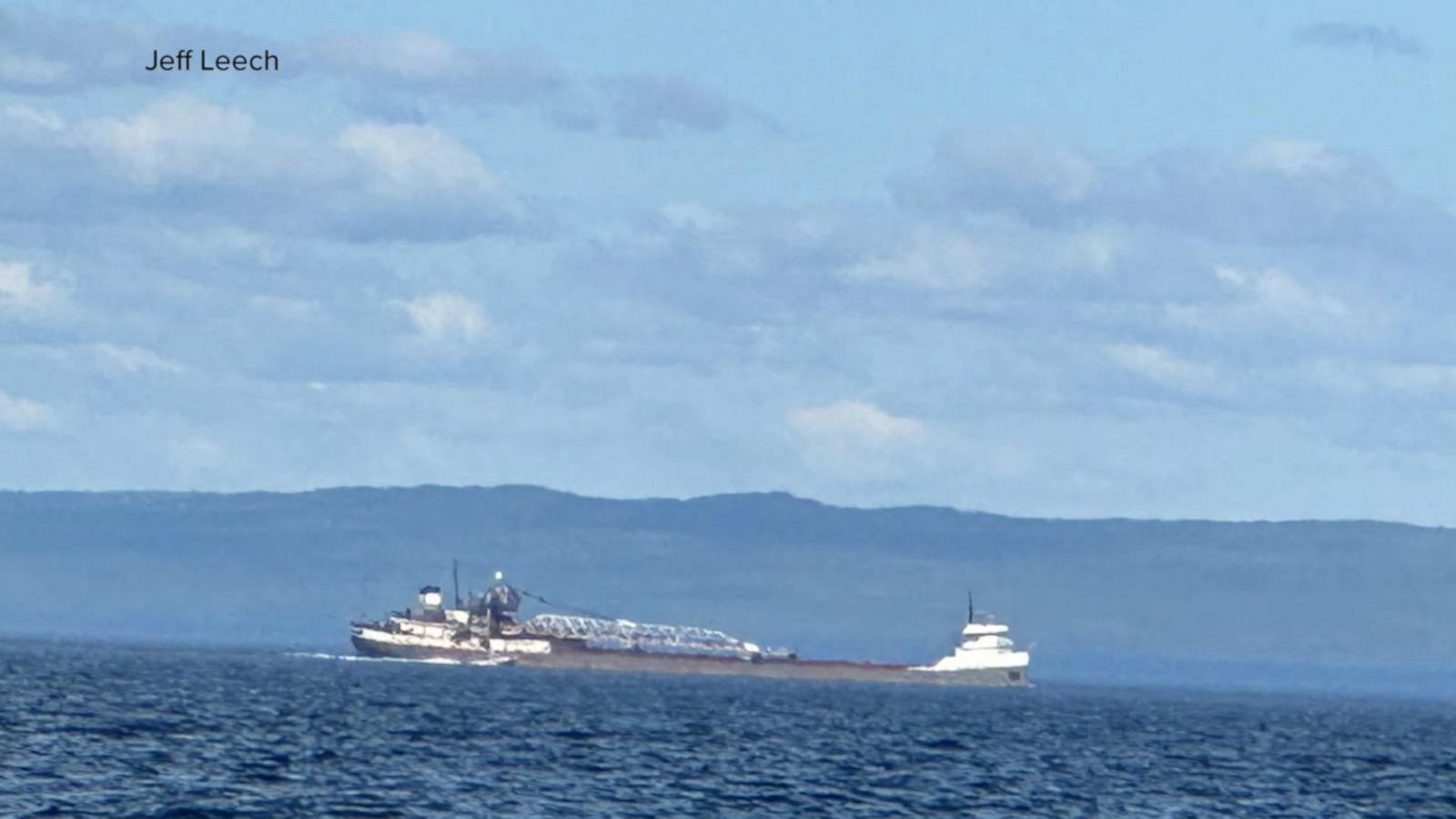 Massive Ship Taking On Water In Lake Superior Good Morning America Massive Ship Taking On Water In Lake Superior Good Morning America