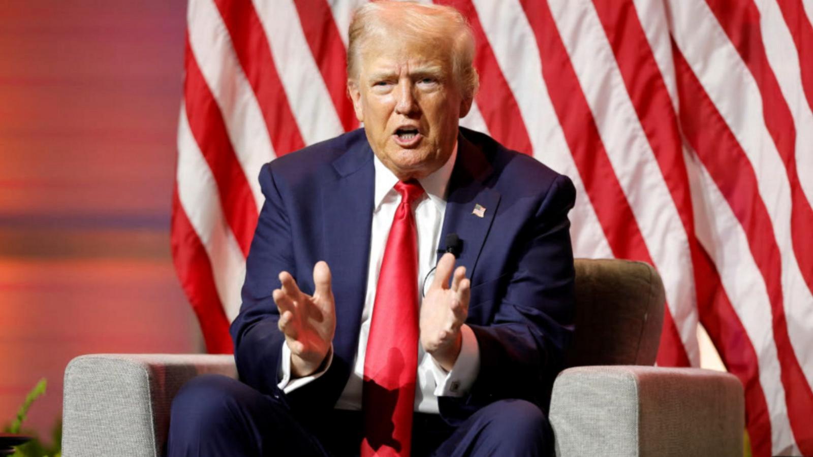 Trump questions Harris' race in NABJ interview - Good Morning America